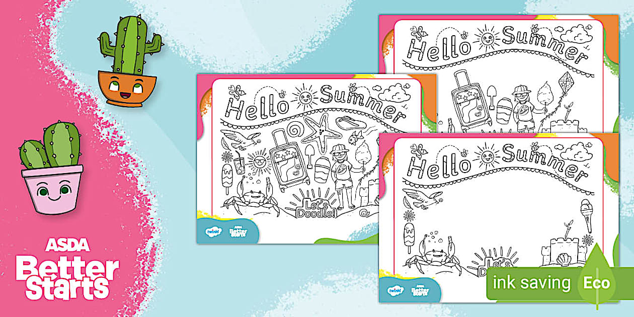 FREE! - ASDA Better Starts: Summer Drawing (teacher made)