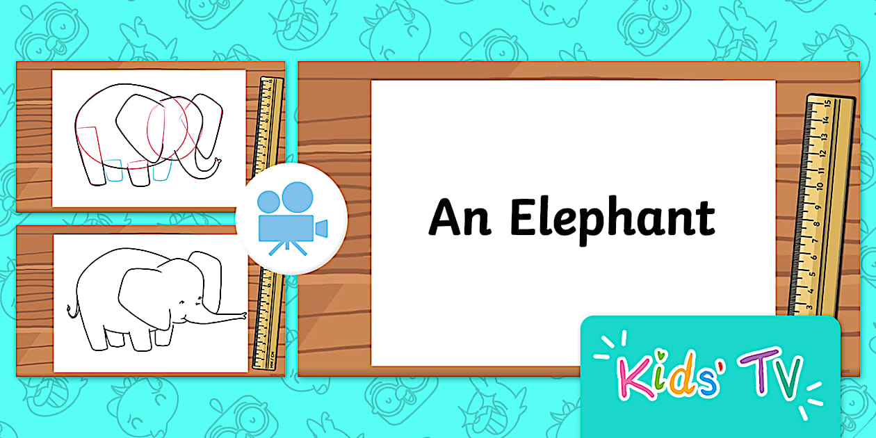 How to Draw an Elephant | Twinkl Kid's TV (teacher made)