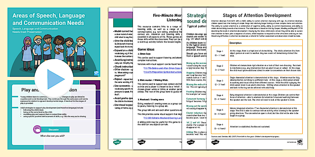 Developmental Language Disorder Activity Pack (teacher made)