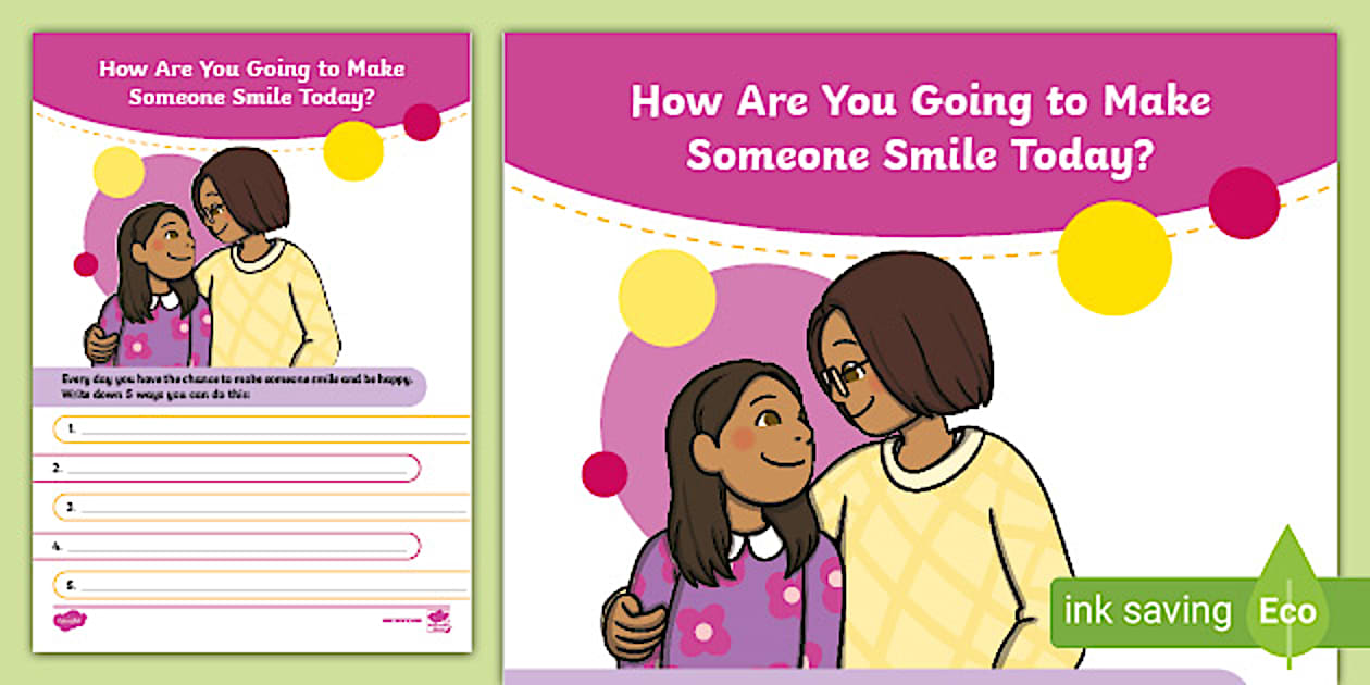 Making People Smile Activity | Emotional Literacy - Twinkl