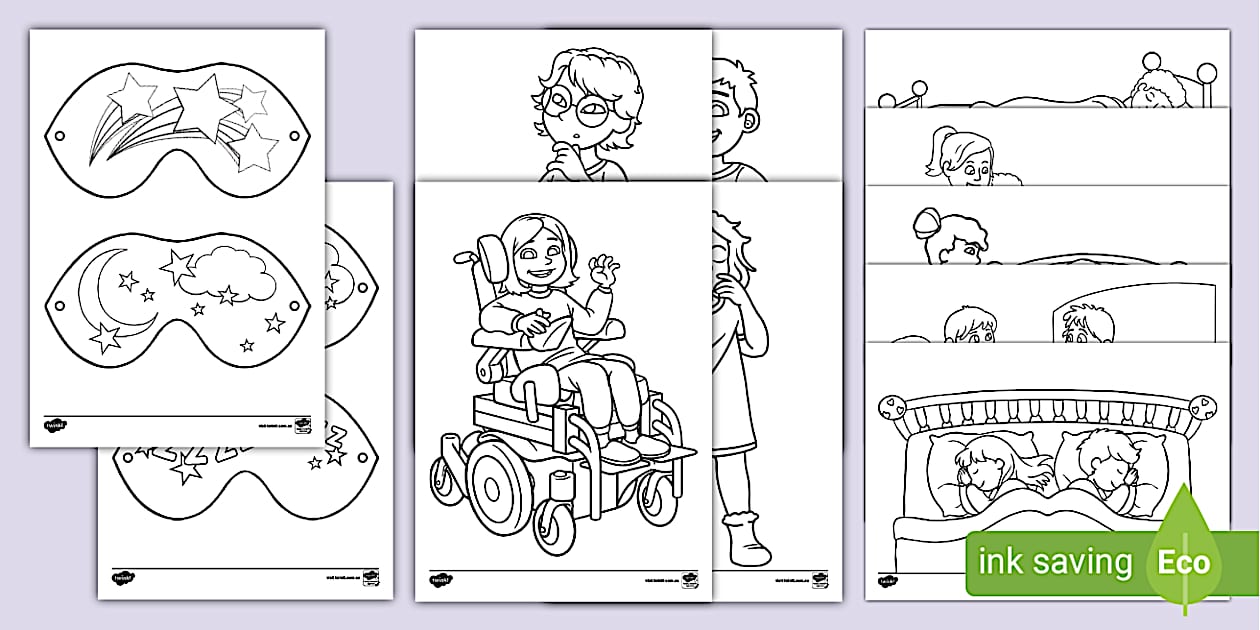 Pyjama Day Colouring Pages | Twinkl (teacher made) - Twinkl