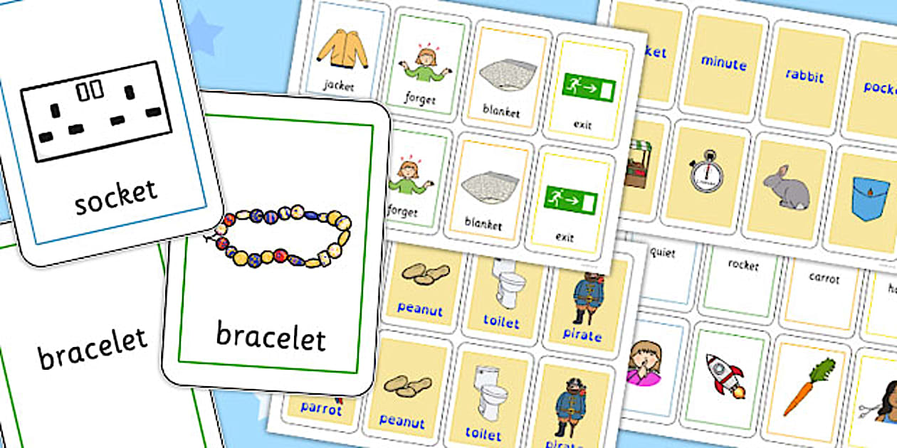 Two Syllable Final T Sound Playing Cards (teacher made)