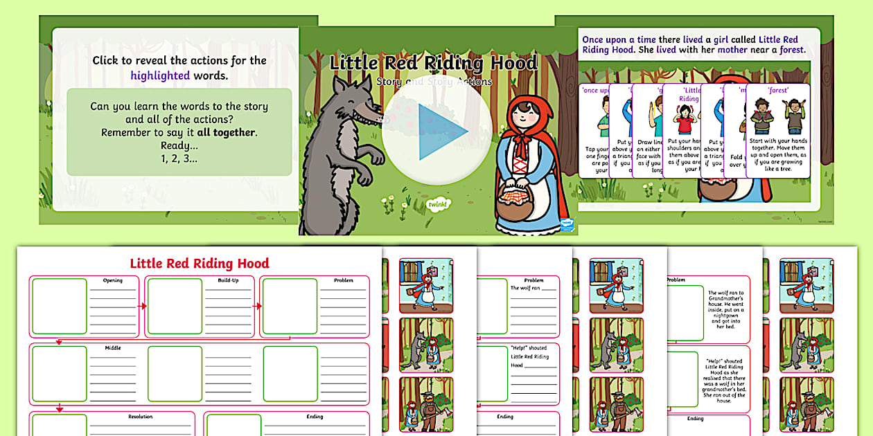 Little Red Riding Hood Story Map Activity Pack - KS1