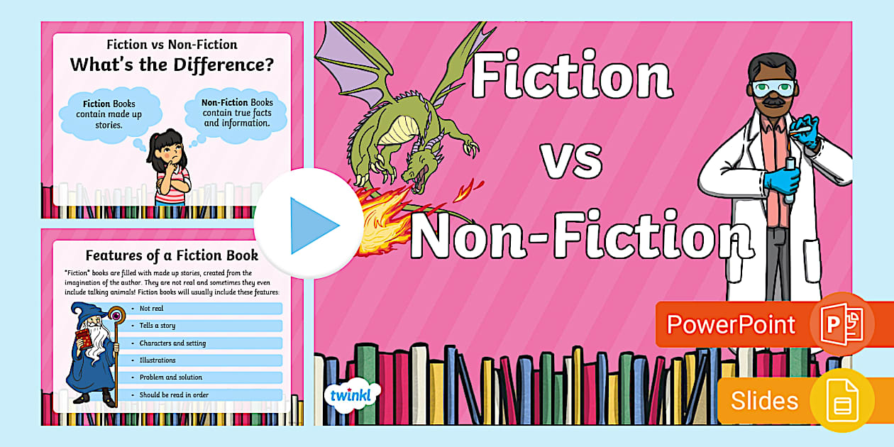 Fiction vs Non-Fiction PowerPoint Presentation - Primary