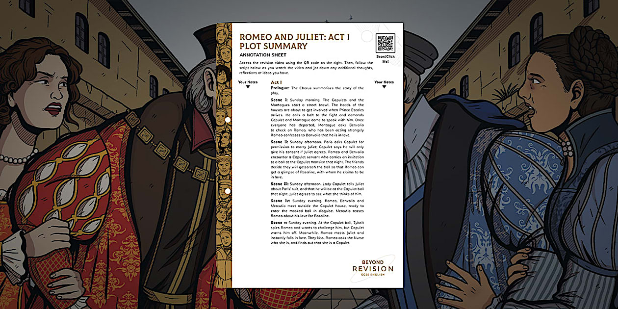 Romeo and Juliet: Act I - Plot Summary Annotation Sheet