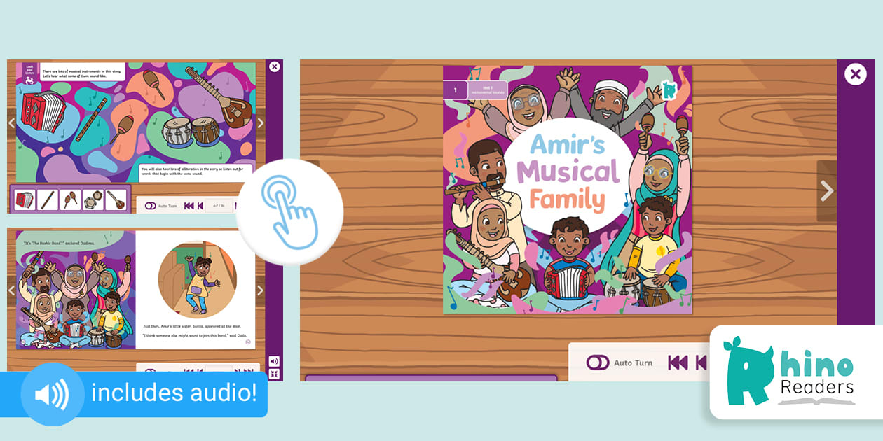 Level 1 Unit 1 Reading Scheme Book: Amir's Musical Family