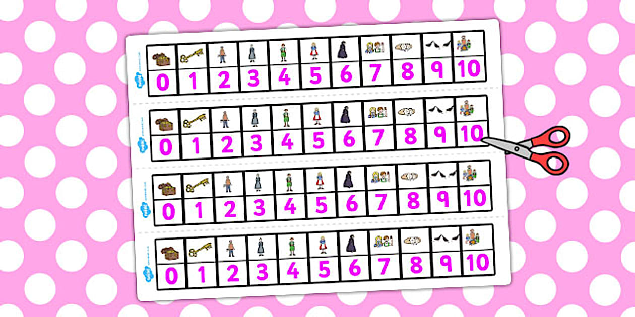 Hansel and Gretel Number Track 1-10 (teacher made) - Twinkl