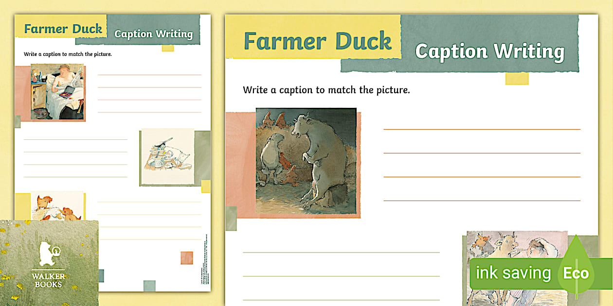 FREE! - Farmer Duck Writing Activity | Walker Books | Twinkl