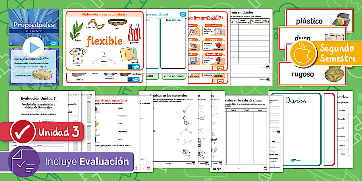 Pack Ciencias Naturales: 1º - Unidad 3