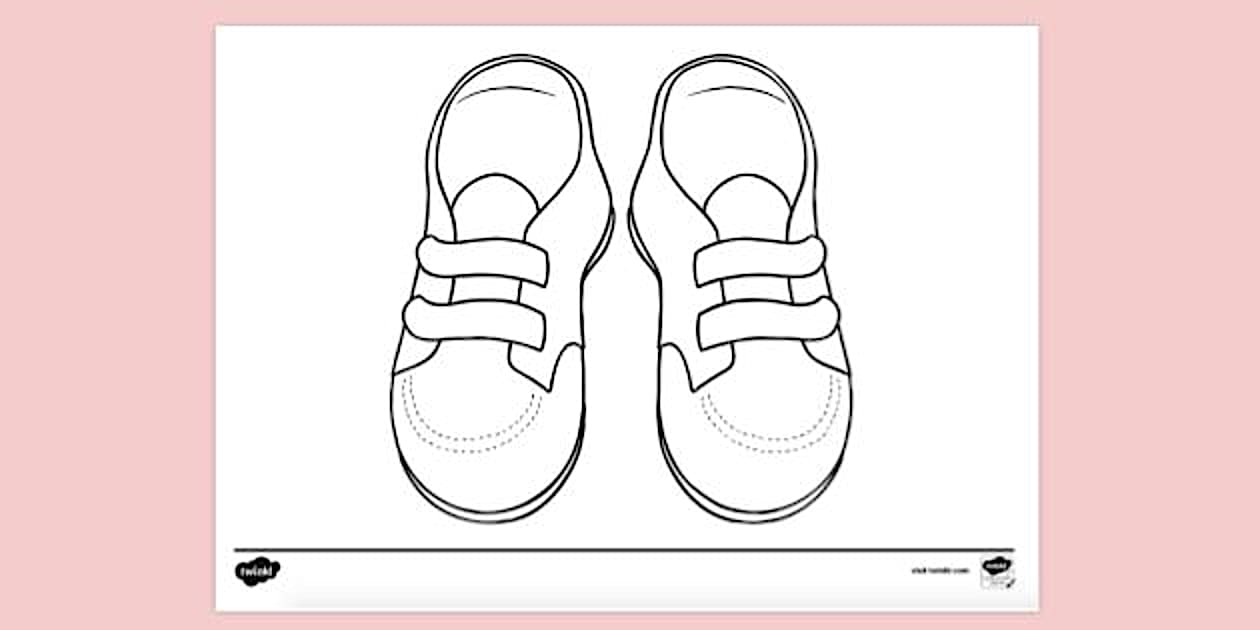 Shoes Colouring Pages - Colouring Sheets - Twinkl
