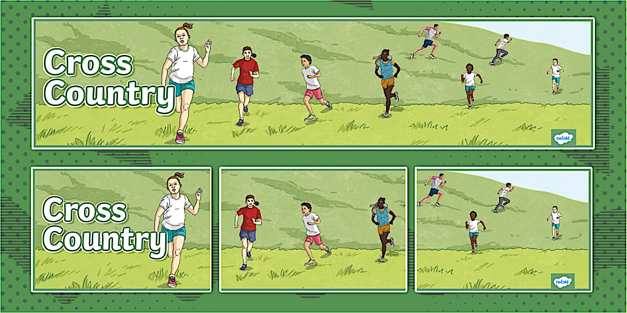 Cross Country Display Banner (Teacher-Made) - Twinkl