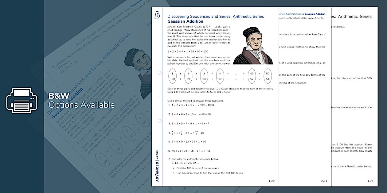 👉 Gaussian Addition | A Level Maths | Beyond: Advanced