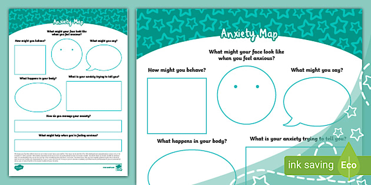 Anxiety Mapping Sheet | Mental Health & Wellbeing for Kids