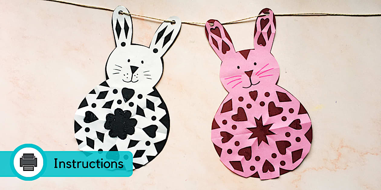Easter Bunny Paper Craft | Easter Activities (teacher made)