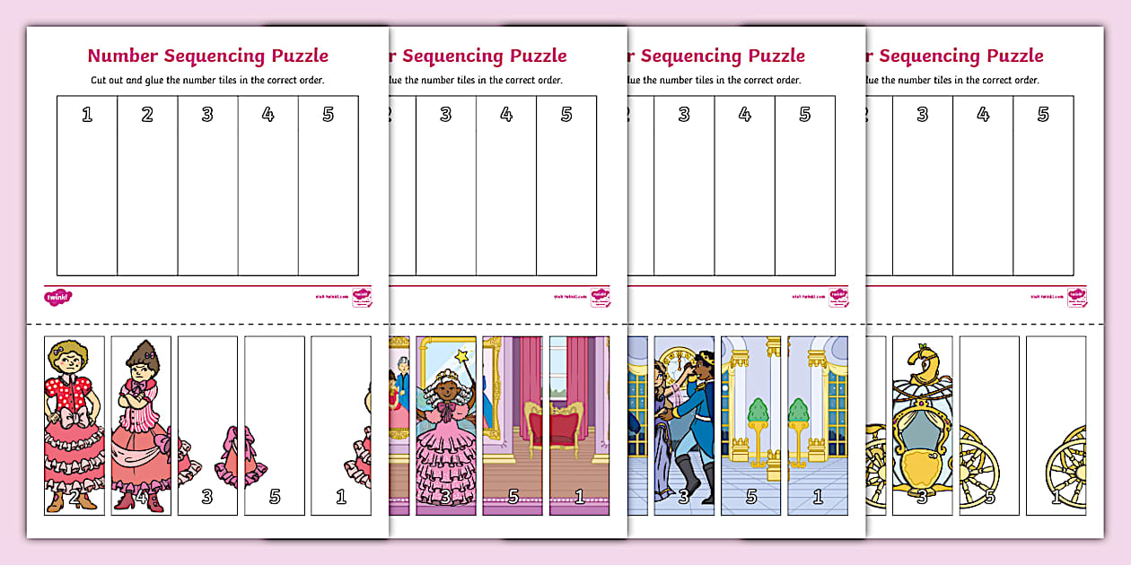 Cinderella Number Sequencing Puzzle