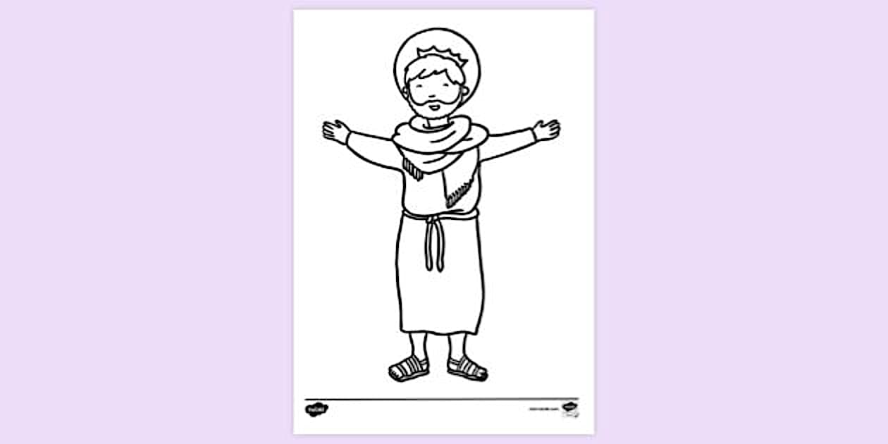 Jesus Superhero Colouring Page - KS1 Resources - Twinkl