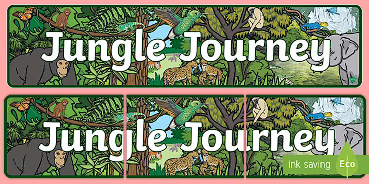 Jungle Journey Topic Display Banner (teacher made) - Twinkl