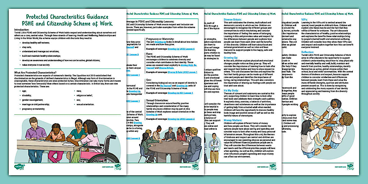 Protected Characteristics Guidance PSHE and Citizenship