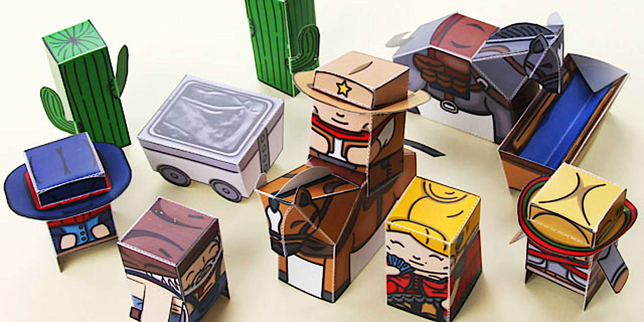 3D Wild West Play Set Activity (teacher made) - Twinkl