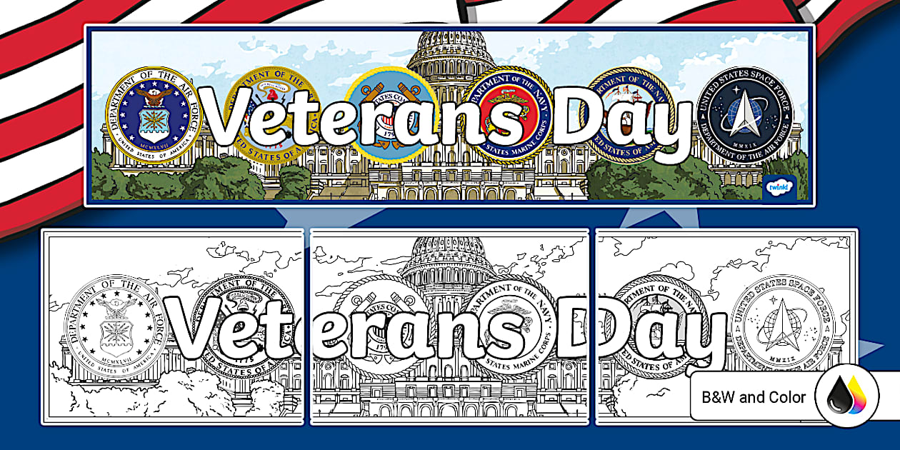 Veterans Day Banner Ideas for Bulletin Boards | Twinkl USA