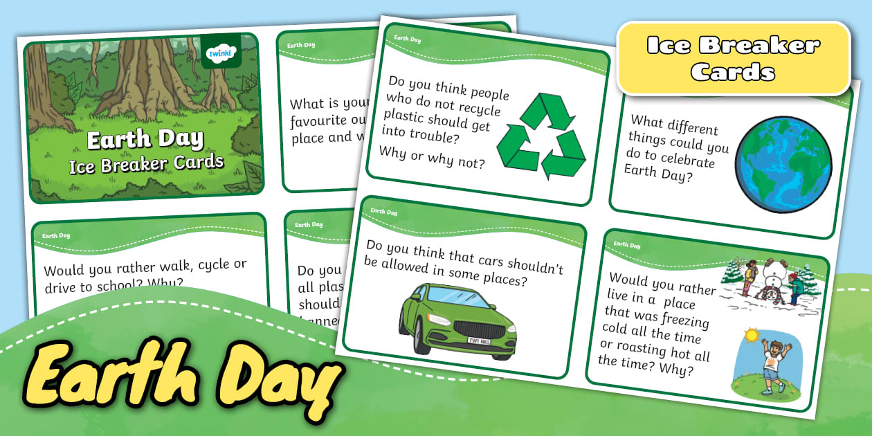 KS1 Earth Day: Ice Breaker Cards