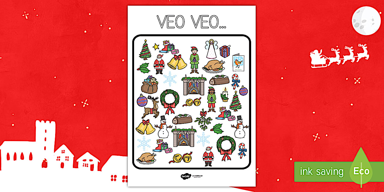 Juego: Veo veo en Navidad | Recursos educativos | Twinkl