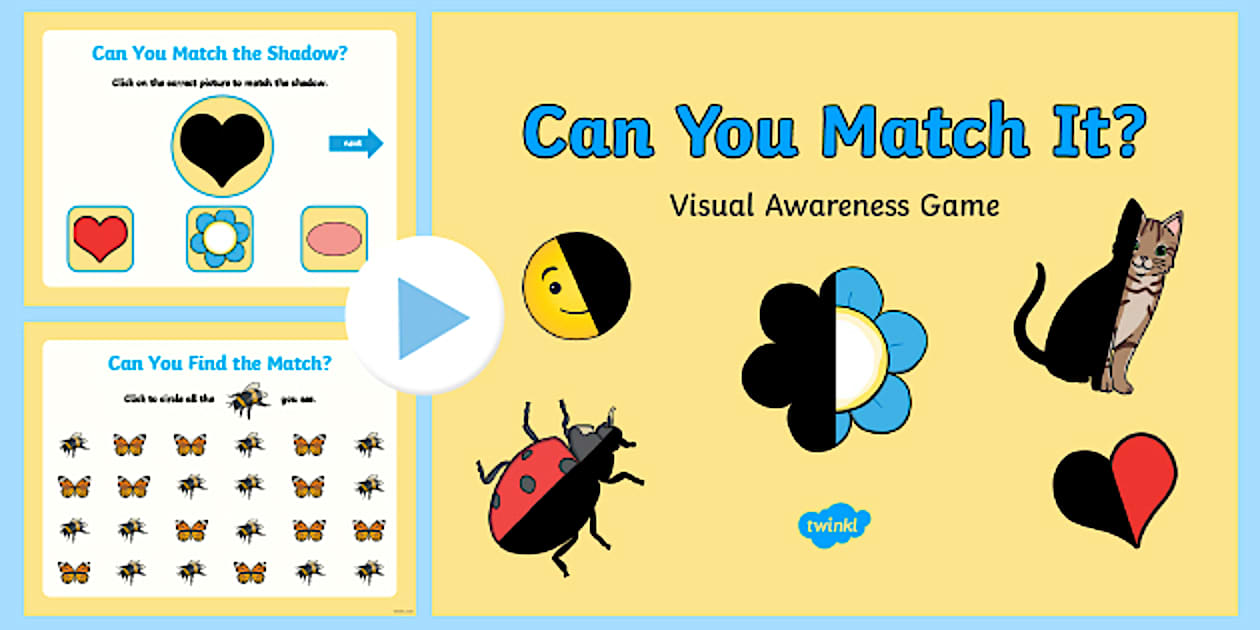 Can You Match It? Visual Awareness PowerPoint Game - Twinkl