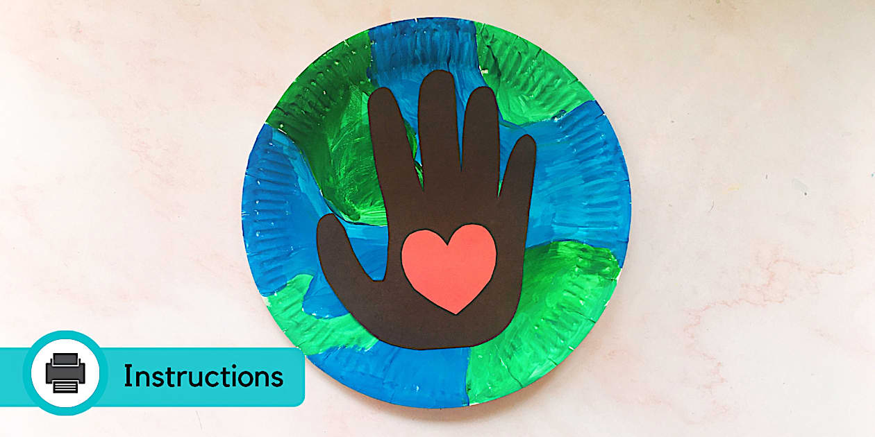 Paper Plate Earth Day Craft | Earth Day Activities - Twinkl