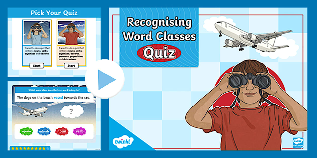 Recognising Word Classes | Spelling and Grammar Quiz