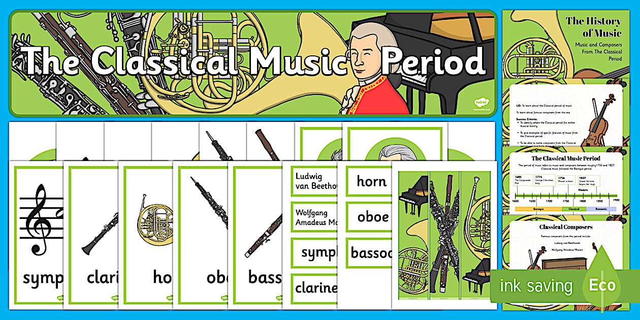 The History of Classical Music Resource Pack (teacher made)