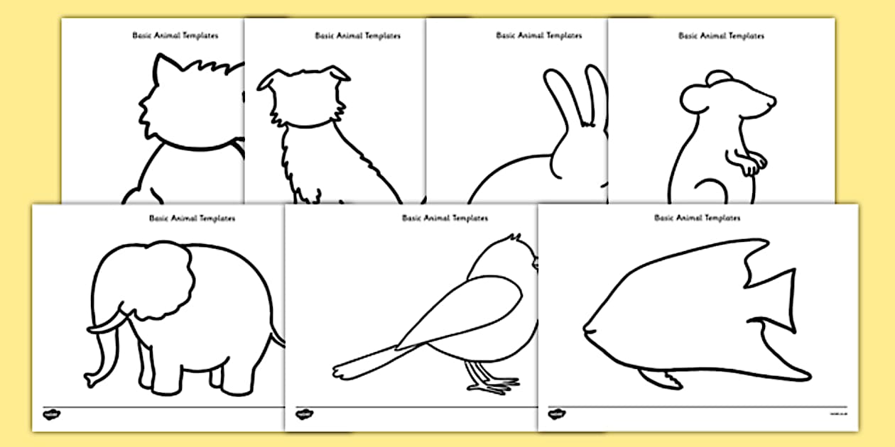Outlines of Animals | Primary Resources (Teacher-Made)