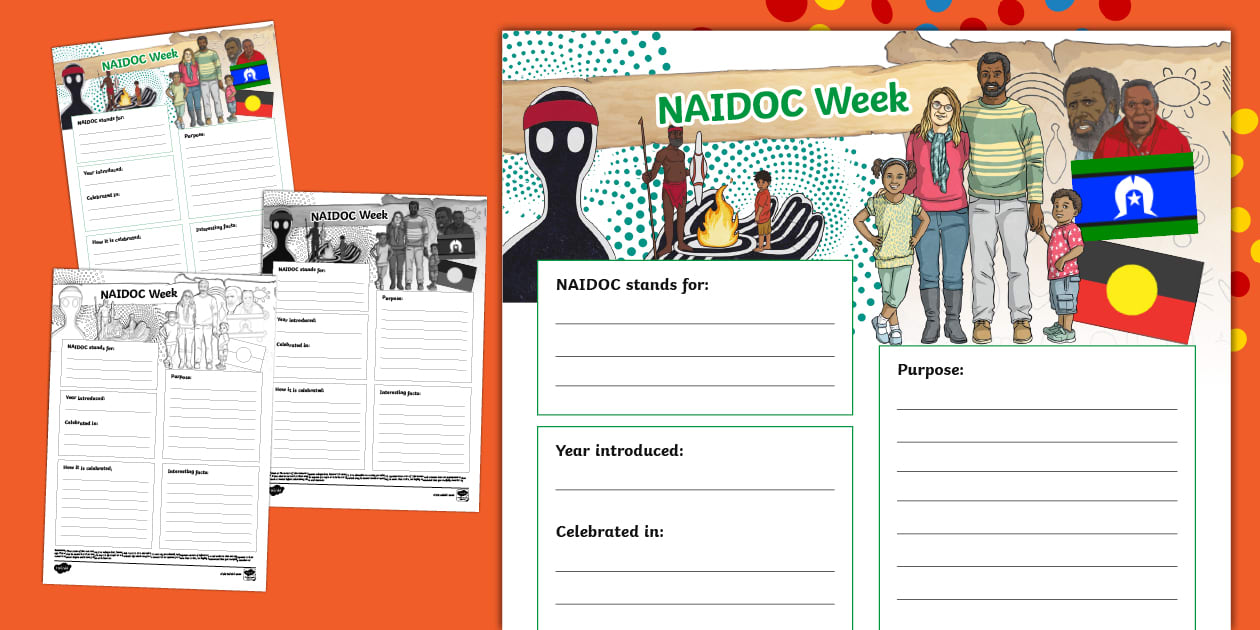 NAIDOC Week Fact File Template,NAIDOC Week (teacher made)