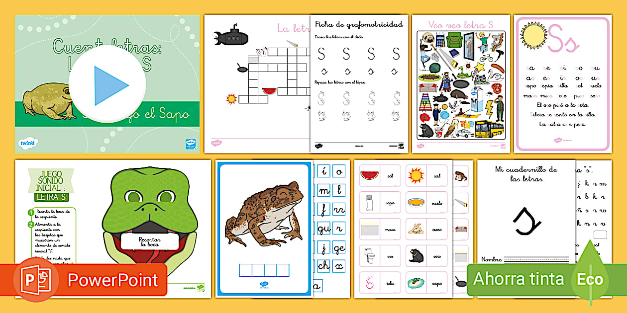Pack cuentoletras: La letra S (creat de profesori) - Twinkl