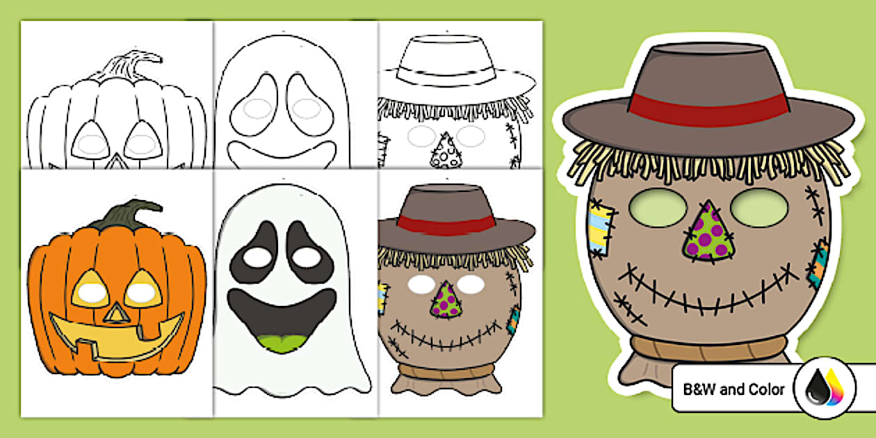 Printable Halloween Mask | Arts & Crafts | Twinkl USA