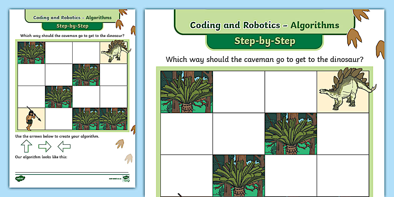 Grade 2 Robotics and Coding Algorithms Step-by-step - Twinkl