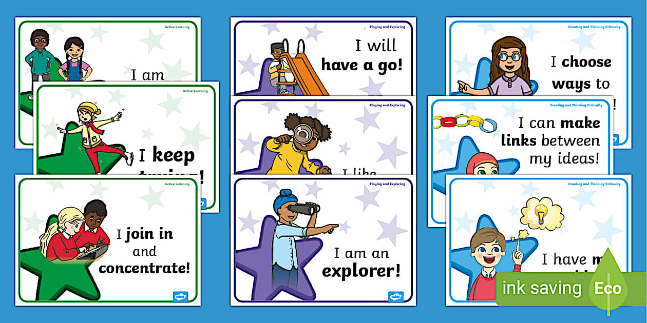 Cursive Star-Themed Characteristics of Effective Teaching and Learning ...