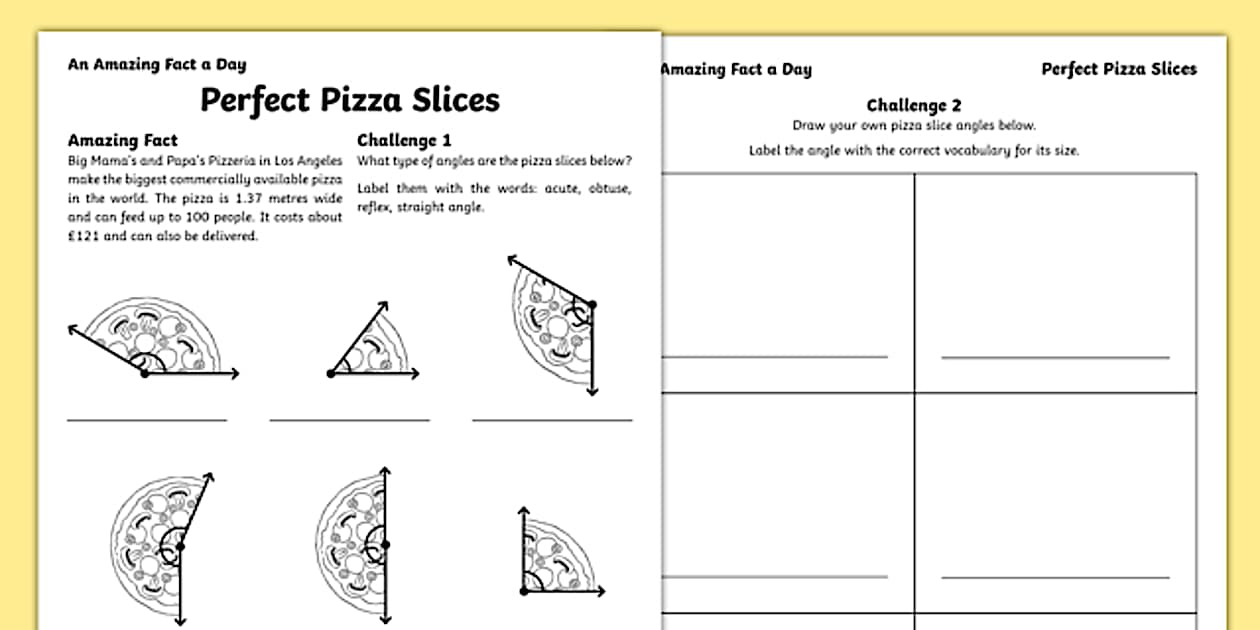 Perfect Pizza Slices Worksheet / Worksheet, worksheet