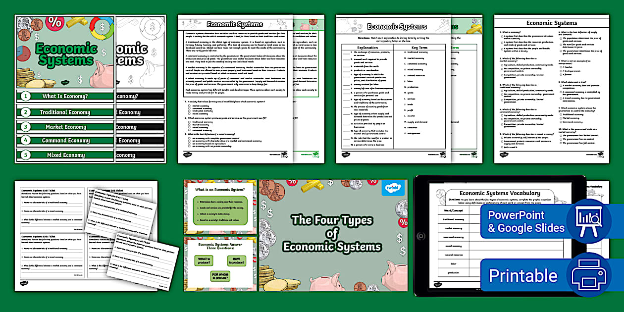 Exploring Economic Systems Answer Key | Twinkl USA - Twinkl