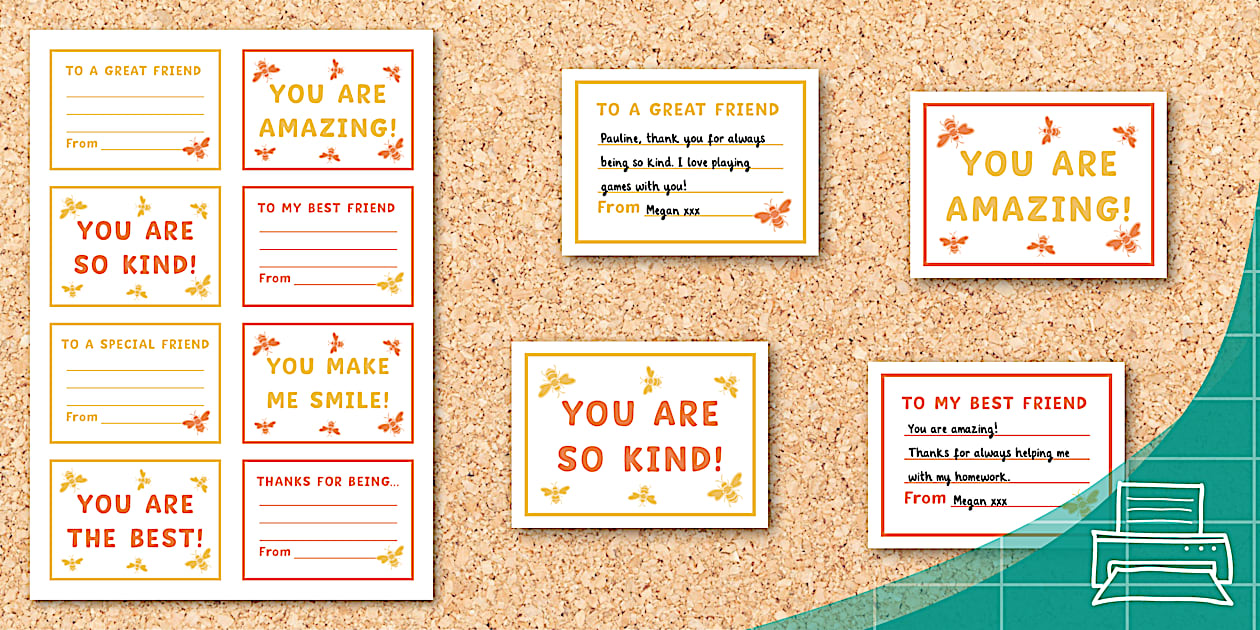 Compliment Cards | Wellbeing Classroom Display - Twinkl