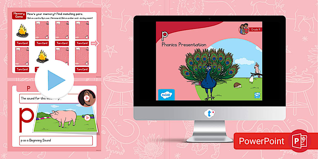 Grade R Phonics: Letter p PowerPoint Presentation - Twinkl