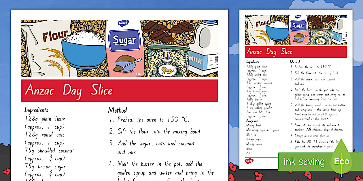 Anzac Slice Recipe | Anzac Day | Baking | New Zealand