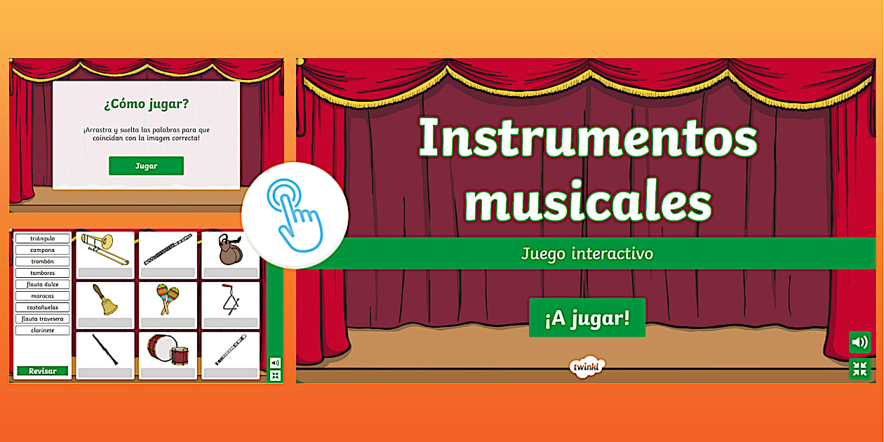 Juego interactivo: Instrumentos musicales - Twinkl Go