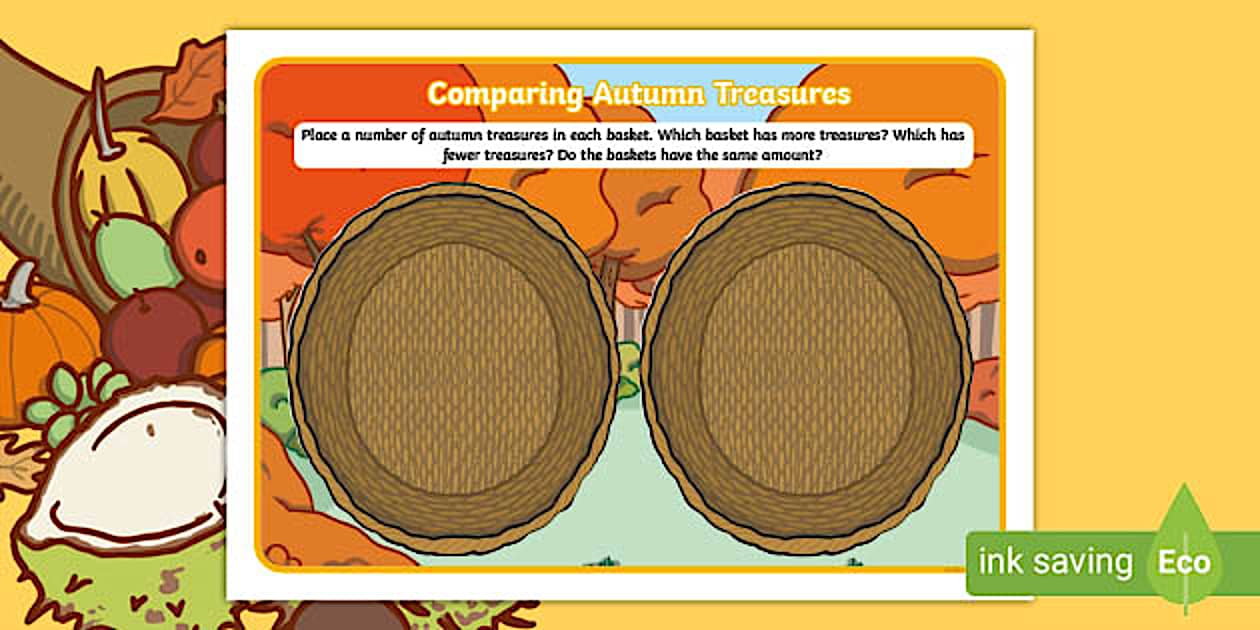 👉 Comparing Autumn Treasures Activity Mat (teacher made)