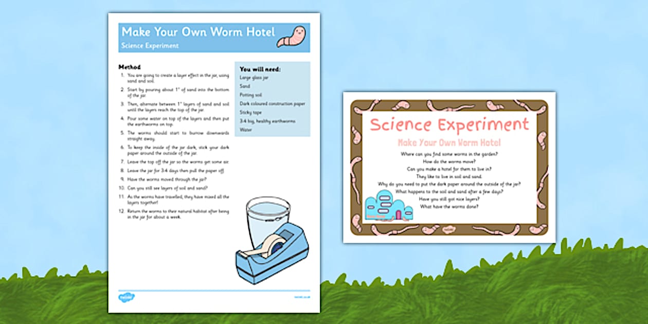 Make Your Own Worm Hotel Science Experiment - Twinkl