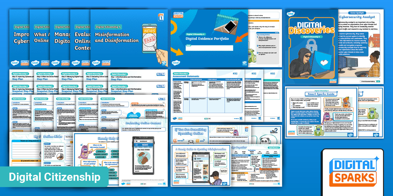 Digital Sparks: Digital Citizenship 6: Unit Pack - Twinkl