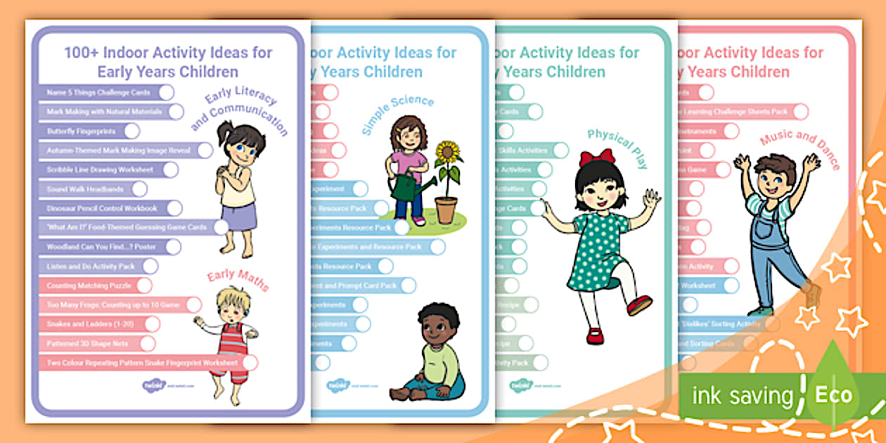 100+ Indoor Activity Ideas for Early Years Children - Twinkl