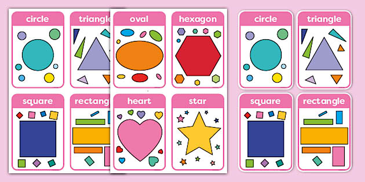 👉 Originals First Words Flashcards: 2D Shapes - Twinkl