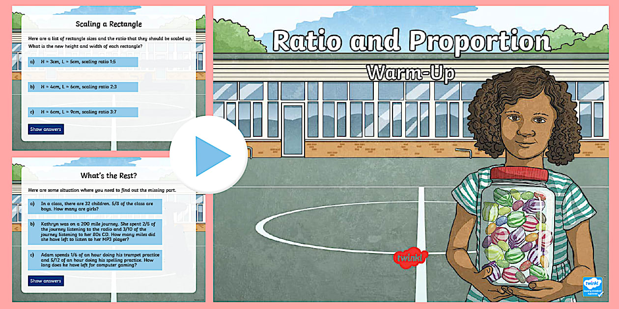 Ratio and Proportion Activity Maths Warm-Up PowerPoint