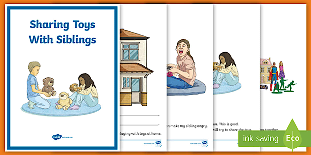 Sharing Toys With Siblings Booklet