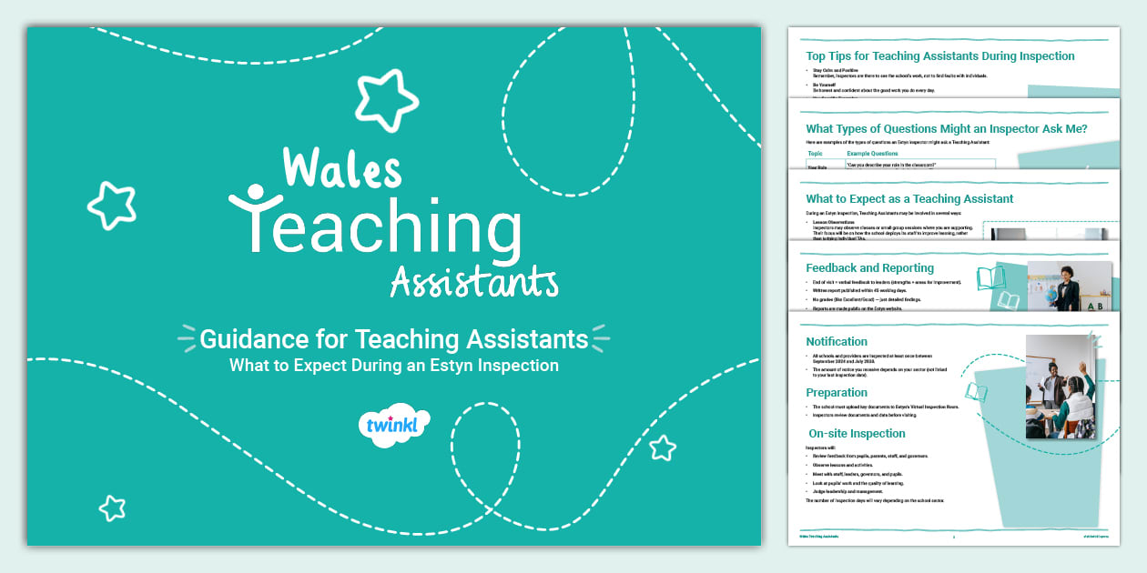 Teaching Assistants Guide To Estyn (l'enseignant a fait)